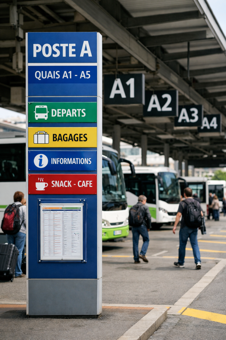 Organisation et affectation des postes à quais dans une gare routière ...